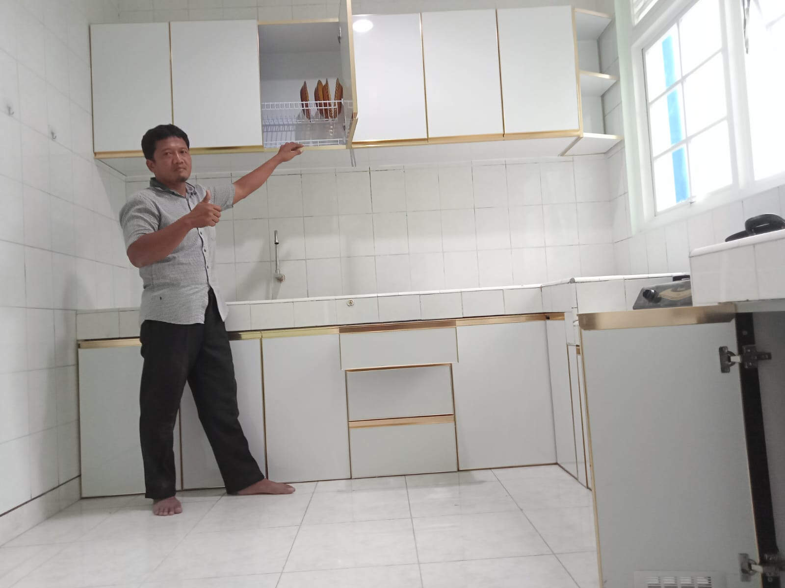 Jasa Kitchen Set Aluminium Jogja. Harga Mulai 1,7 Jt /m ACP