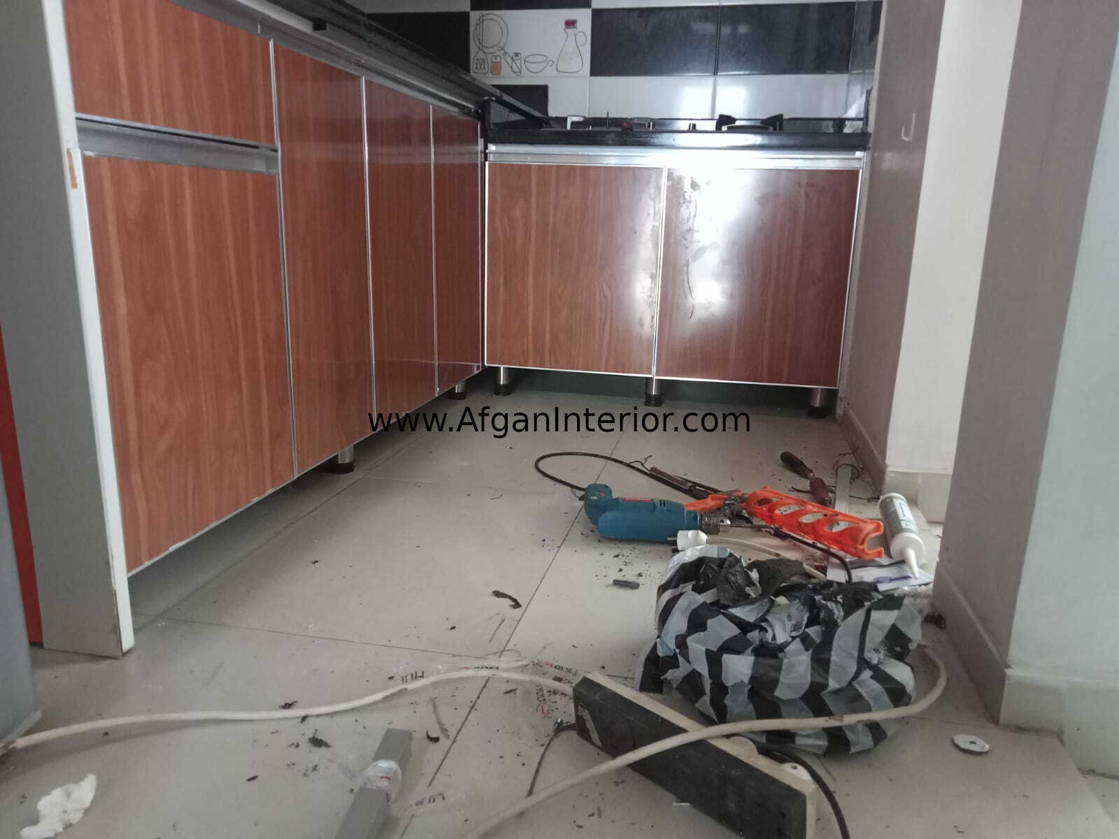 Pemasangan Cabinet Kitchen Set ACP - Afgan Interior